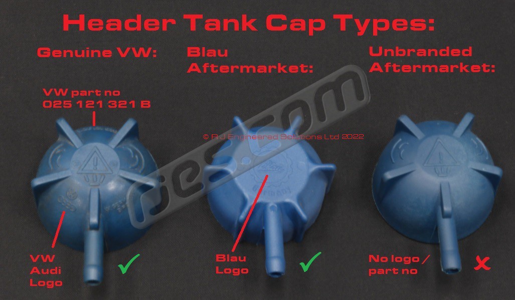 VW Header Tank Caps – R J Engineered Solutions